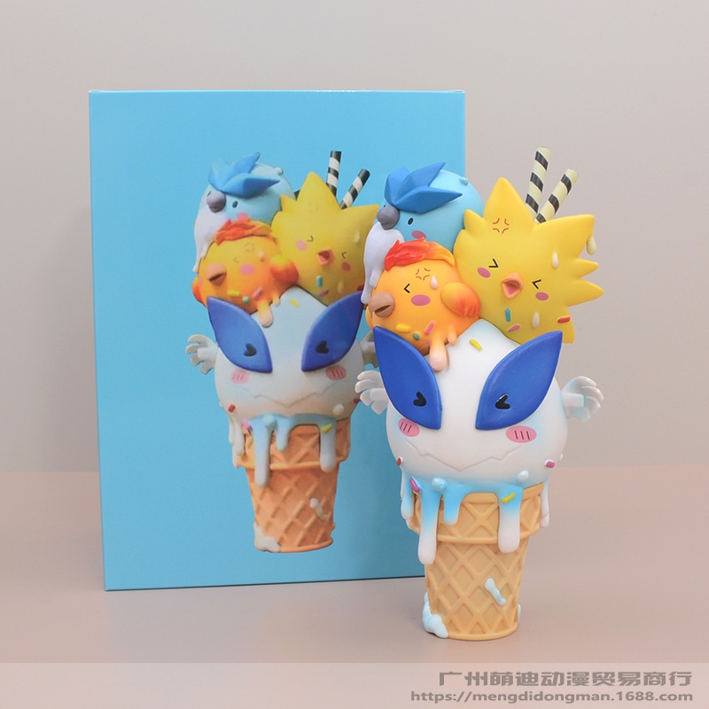 【Free shipping in stock】Pokemon Ice Cream Cone Ice Cream Pikachu Gengar ...