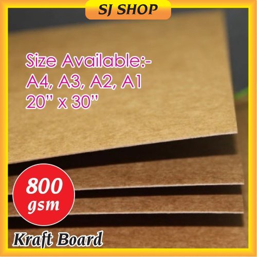 [Large Size 5pcs] Kraft Board 800gsm | A2 A1 20x30 | Modeling Board ...