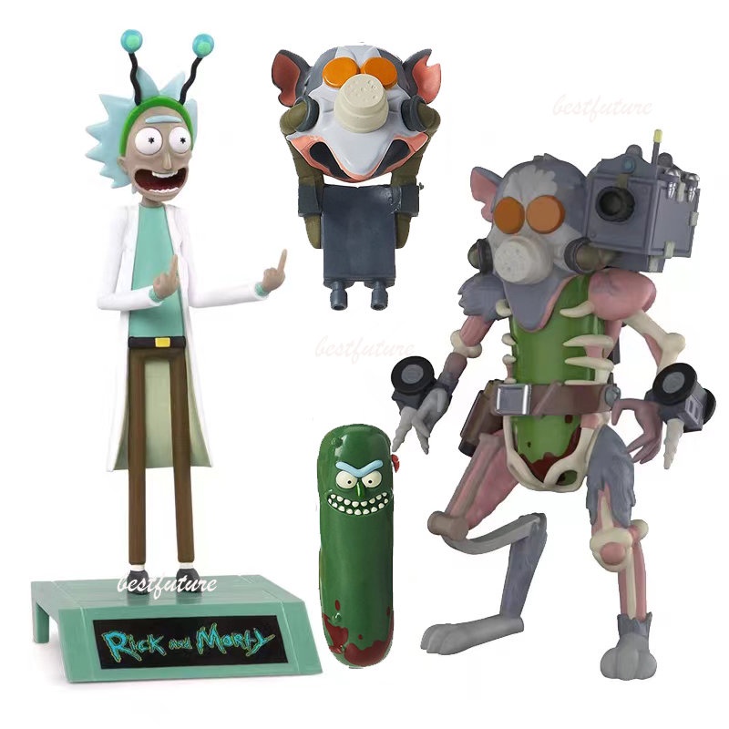 Rick and Morty Toy Action Figures Pickle Rick Morty Model Doll | Shopee ...