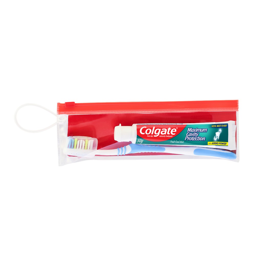 COLGATE TRAVEL KIT (EXTRA CLEAN/CHARCOAL TOOTHBRUSH) | Shopee Malaysia