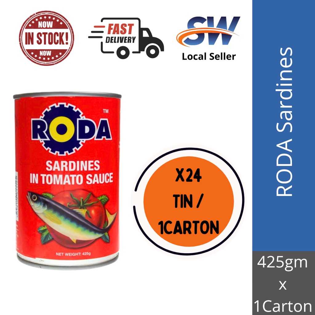 Roda Tomato Sos Sardin 425g x 24 Tin (1 Carton) | Shopee Malaysia