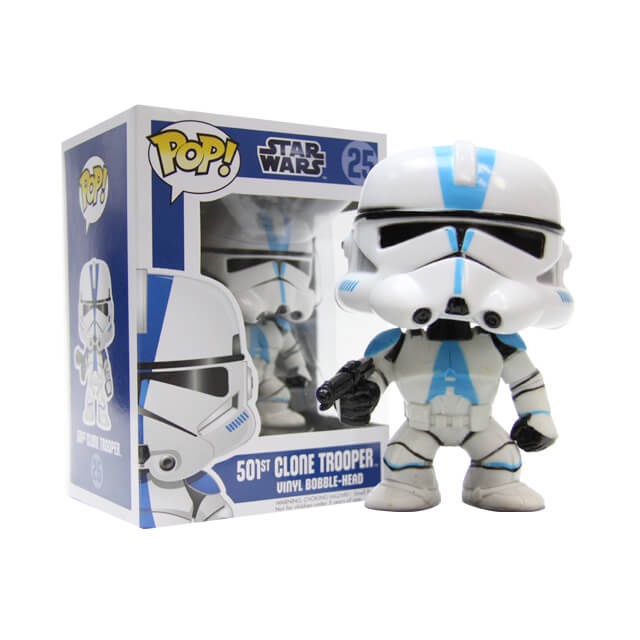 Funko POP 25 Star Wars 501ST Clone Trooper Vinyl Figure Toy | Shopee ...
