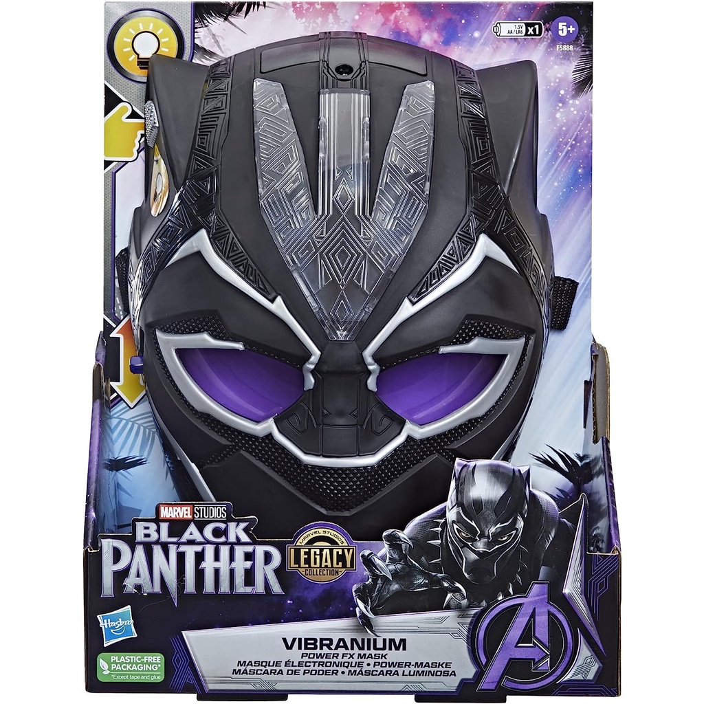Marvel Studios Legacy Collection Black Panther Vibranium Power FX Mask ...