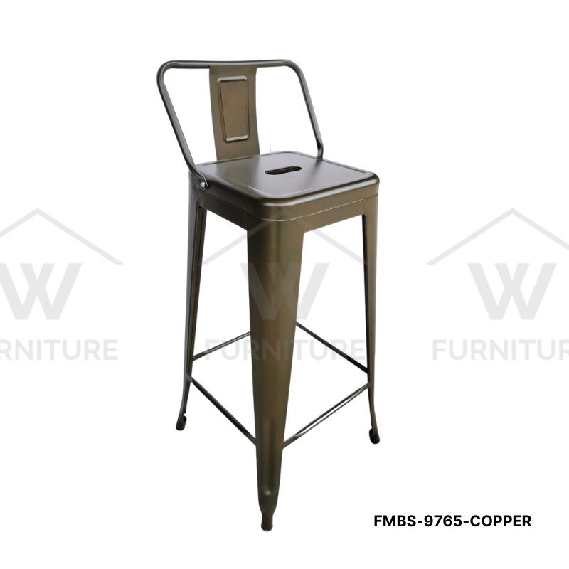 WFURNITURE 76CM Tolix High Bar Stool Cafe Chair Metal Dining Chair Bar ...