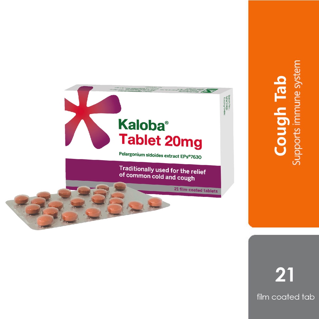 Kaloba 20mg Tab 21s | For Cough | Shopee Malaysia