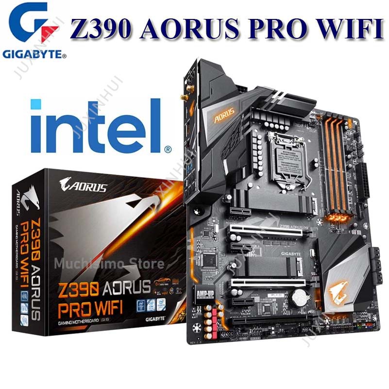Gigabyte Z390 AORUS PRO WIFI RGB Fusion ATX Motherboard LGA 1151 CPU Intel Core i9 i7 i5 i3 DDR4 ...