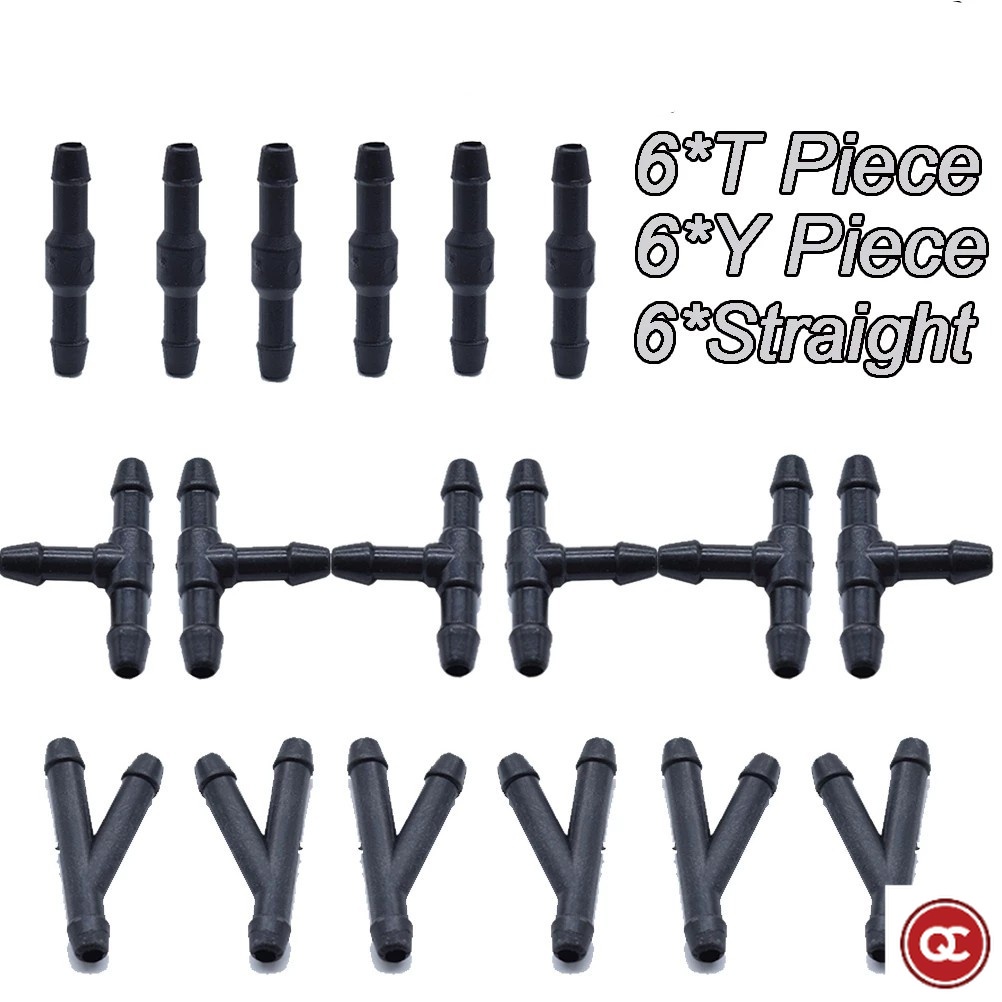 QC Universal Car Wiper Spray Pipe Joint Tube Hose Connector T Piece ...