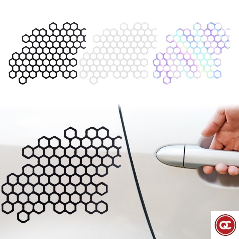 QC 1Pc Car Motorcycle Honeycomb Self Adhesive DIY Decals Stickers ...