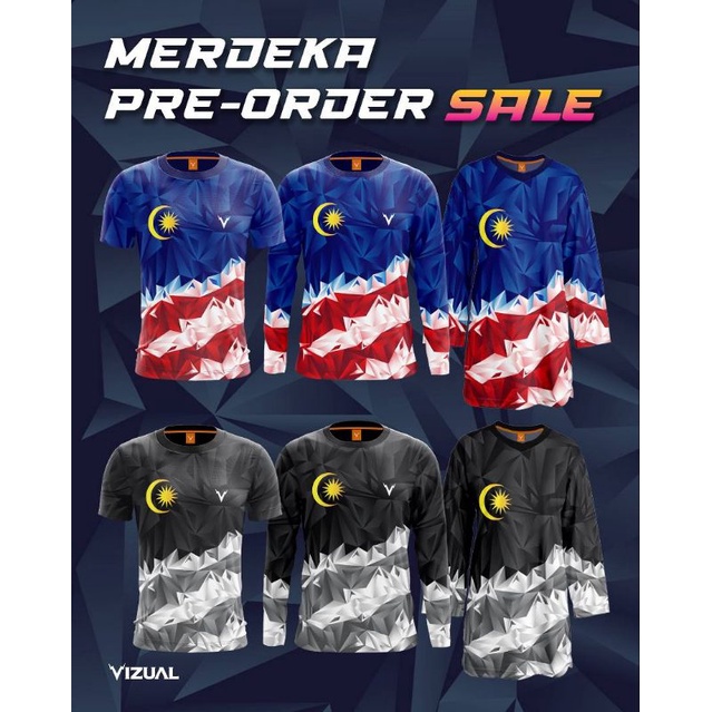 Baju Malaysia Merdeka Jersi Merdeka Corak Premium | Shopee Malaysia