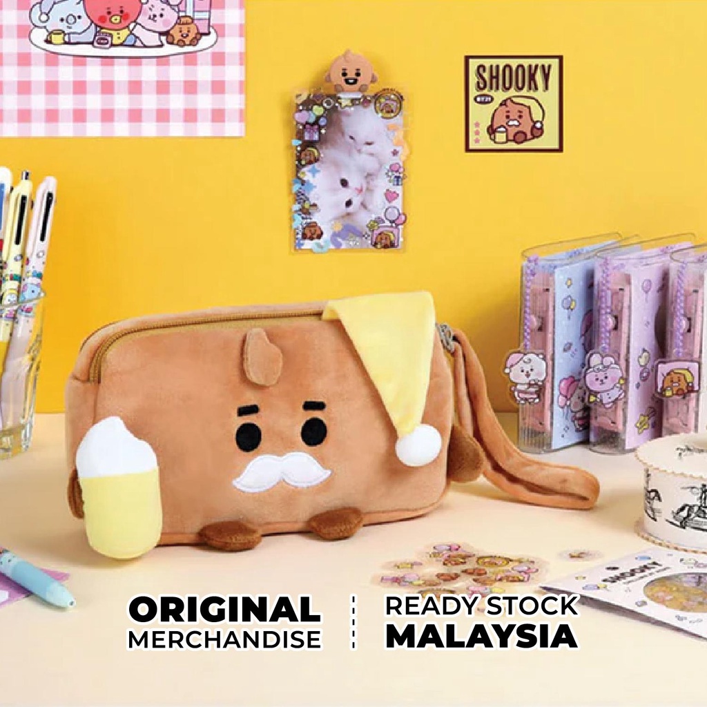 [OFFICIAL] BT21 Plush Pen Pouch Pencil Case BTS BT21 TinyTAN BangTan Kpop Merch | Shopee Malaysia