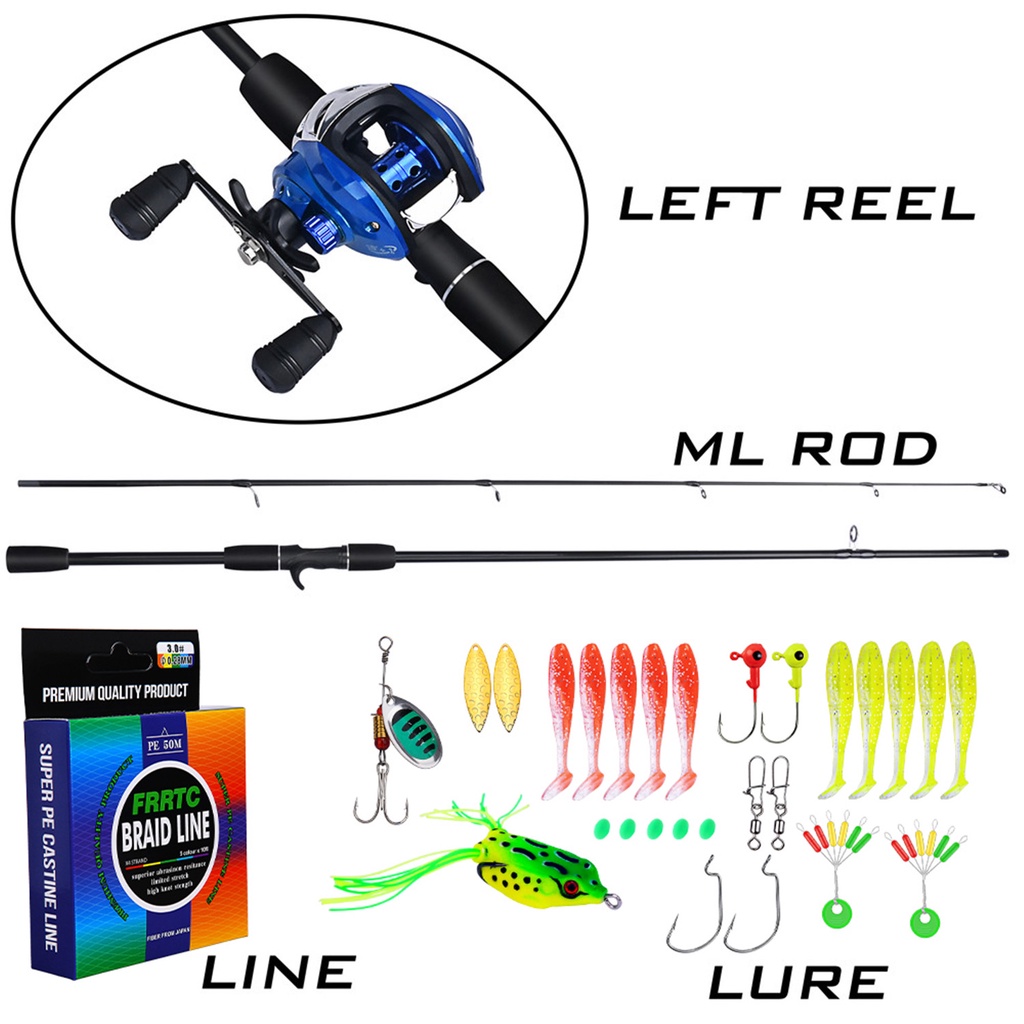 Local Malaysia Fishing Rod and Reel Set Mancing Casting Mesin Pancing ...