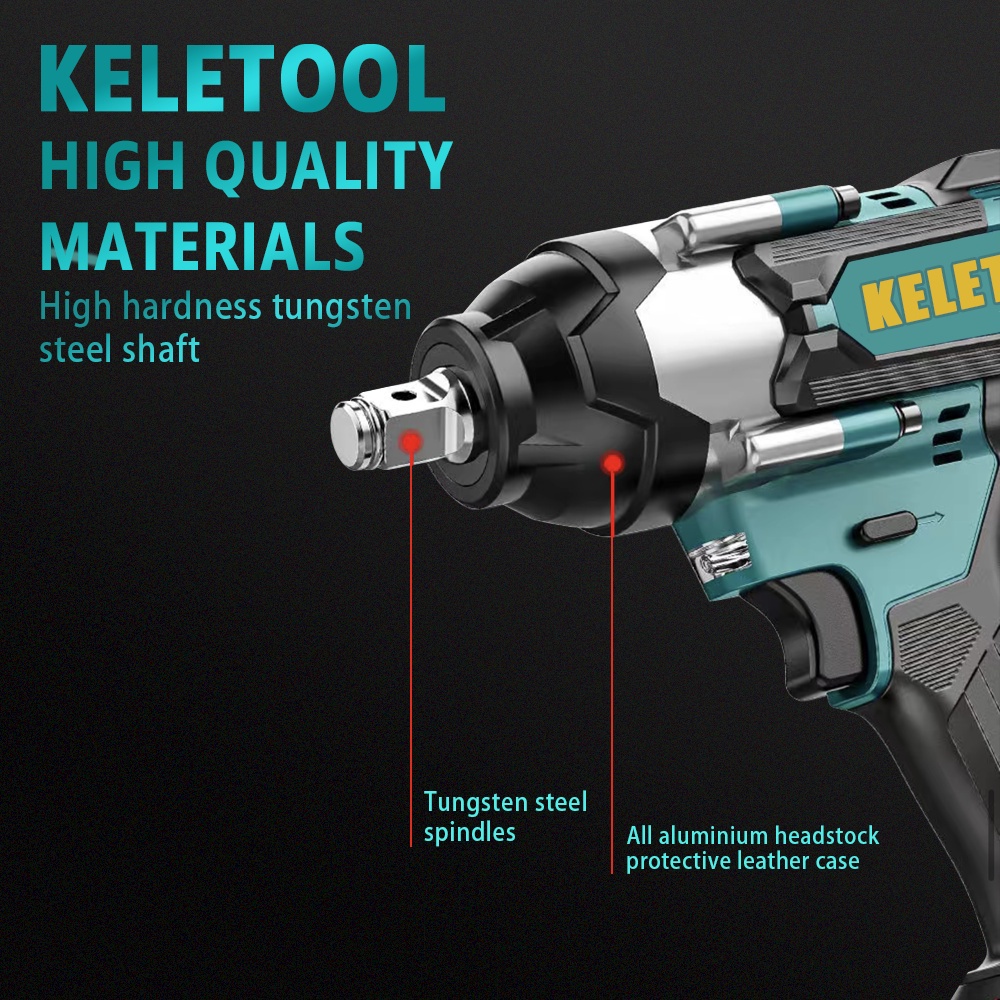 KELETOOL KE001 4000NM Impact Wrench Cordless High Torque 1/2 Cordless ...