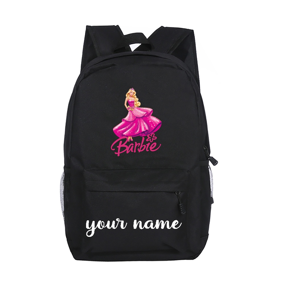 Personalized Custom Add Name Barbie Backpack Kids Customized Barbie ...