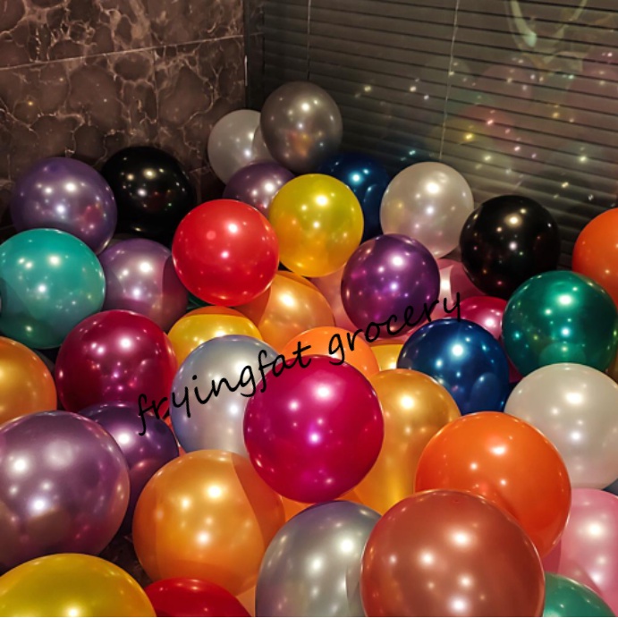 (100 pcs) 10 inch Metallic Balloons per pack (100 pcs) | Shopee Malaysia