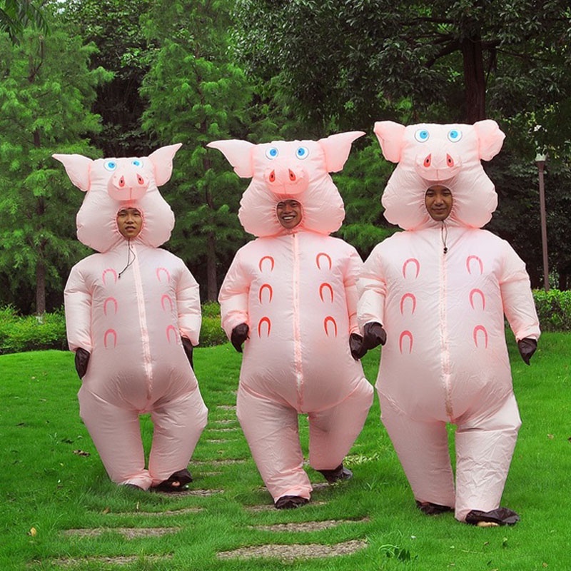 Mascot Inflatable Cartoon Cosplay Funny Pig Adult Men and Women ...