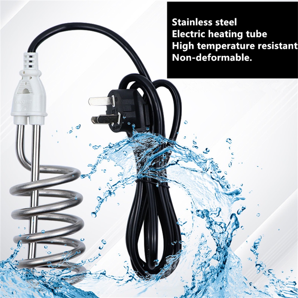 2200W 220V Immersion Bucket Water Heater Stainless Steel Electric ...