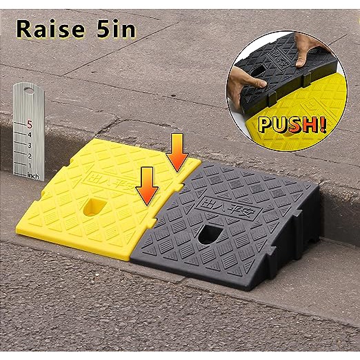 Step Mat Ramp Portable Curb Ramps Heavy DutyDuty Uphill Threshold Ramp ...