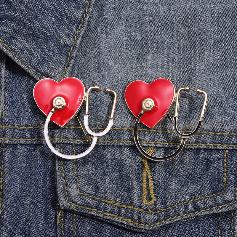 Doctor Nurse Stethoscope Shape Brooches Personality Medical Medicine ...