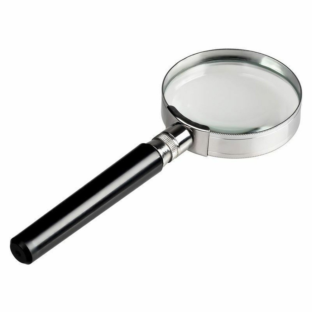 10X Magnification Handheld Magnifier Magnifying Glass Handle 50mm 2inch ...