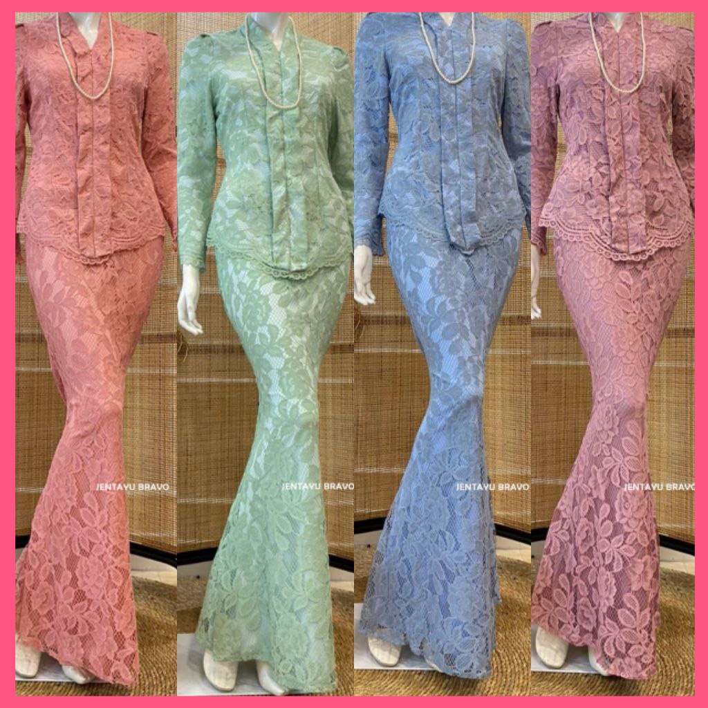 Baju Raya 2023 Zulisa Kebaya Lace Kebaya Moden Baju Kurung Lace Moden ...
