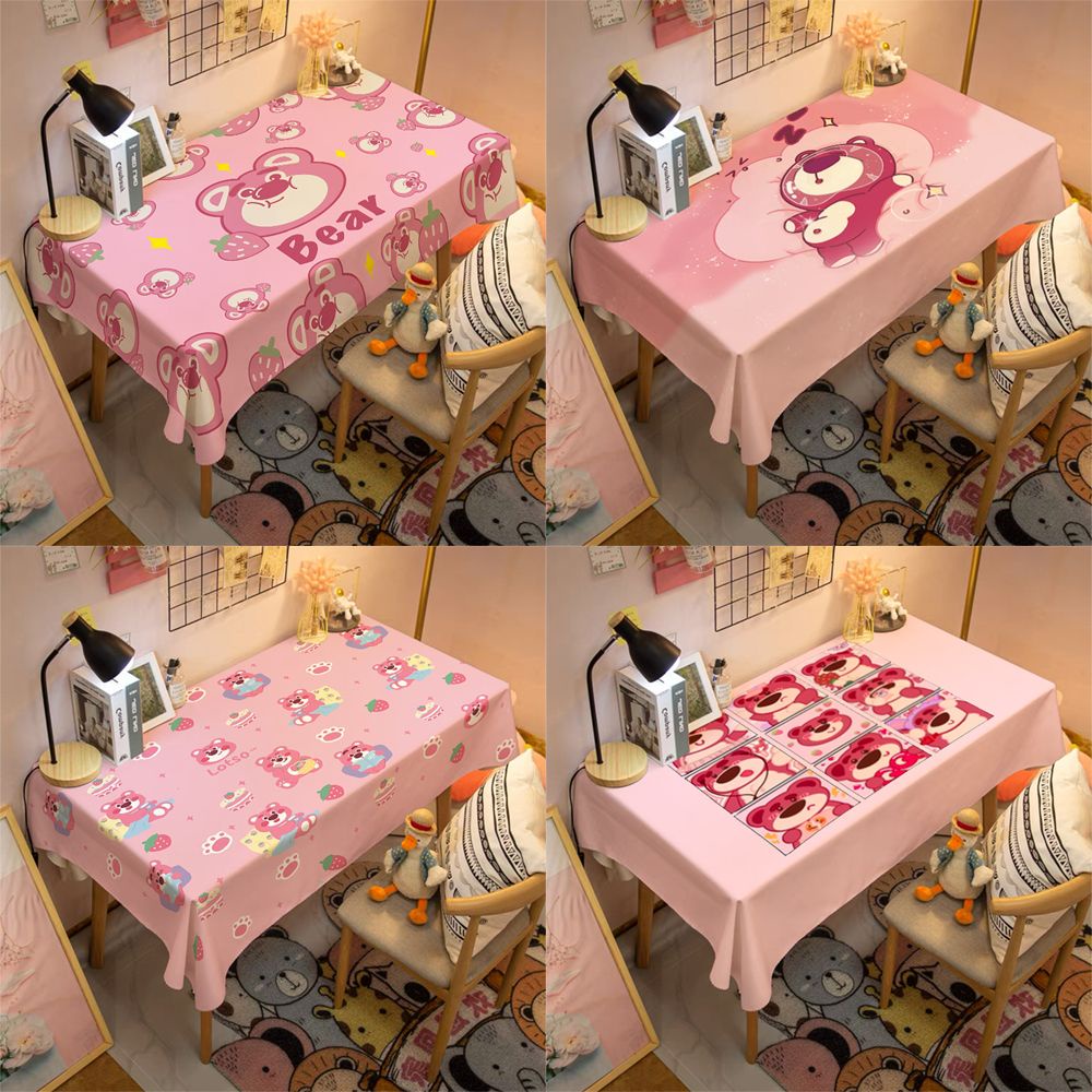 Influencer Strawberry Bear Tablecloth Cute Cartoon Girl Heart Disney ...