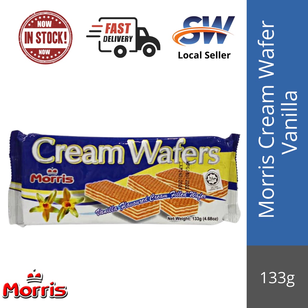Morris Cream Wafer Vanilla 133g | Shopee Malaysia