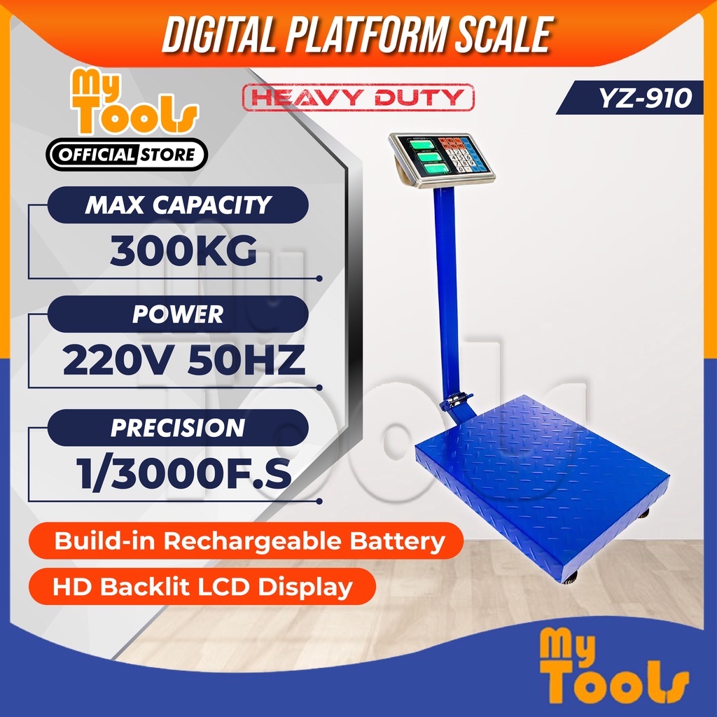 Mytools 300KG / 660lb Industrial Platform Scale Postal Weighing Scales ...