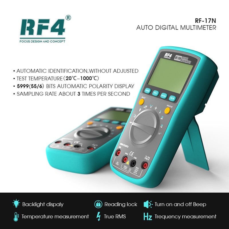 RF4 RF-17N Multifunctional Multimeter Digita Automate Testing ...