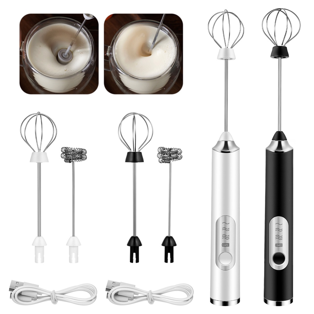 Electric Mixer Hand Blender Mini Portable Small Whisk Drink Coffee ...