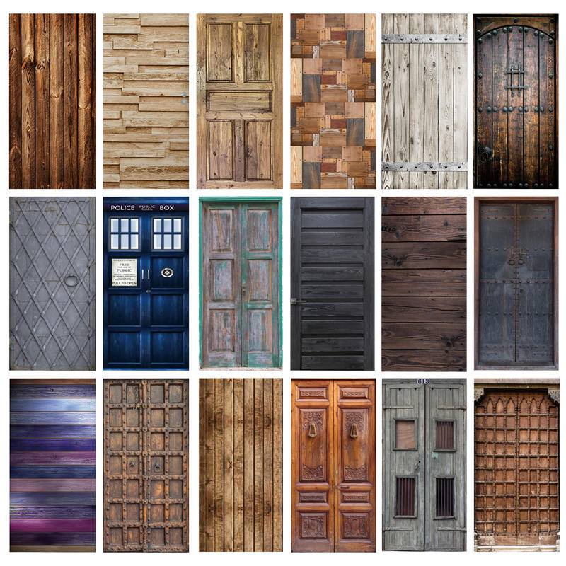 Custom Vintage door sticker printing 3D carpet door itself vinyl wall ...