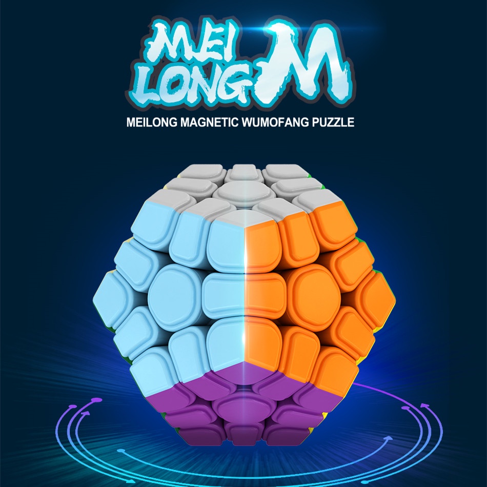 Moyu MFJS Meilong Megaminx M 3x3 Magnetic Magic Speed Cube Stickerless ...