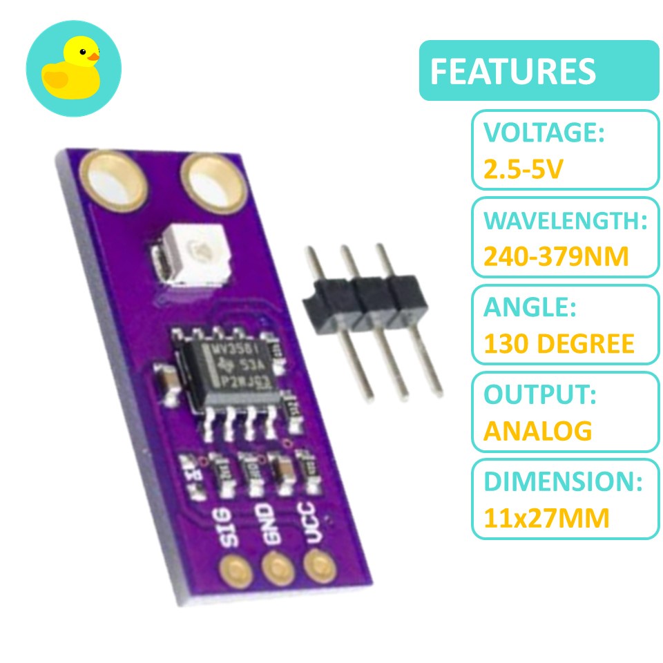 GUVA-S12SD Sunlight UV Light Sensor Module | Shopee Malaysia