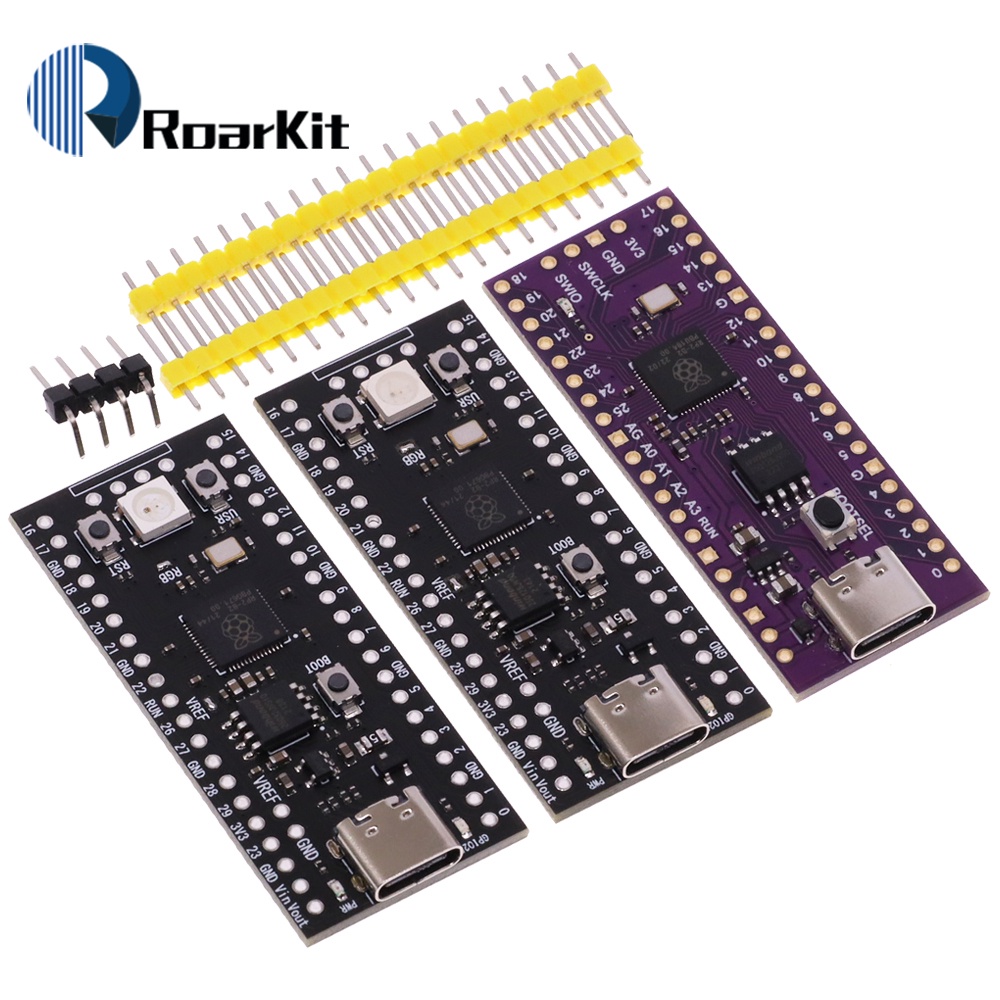 Raspberry Pi Pico Type-C USB Dual-core Cortex M0+ Processor Microcontroller Flexible Digital ...