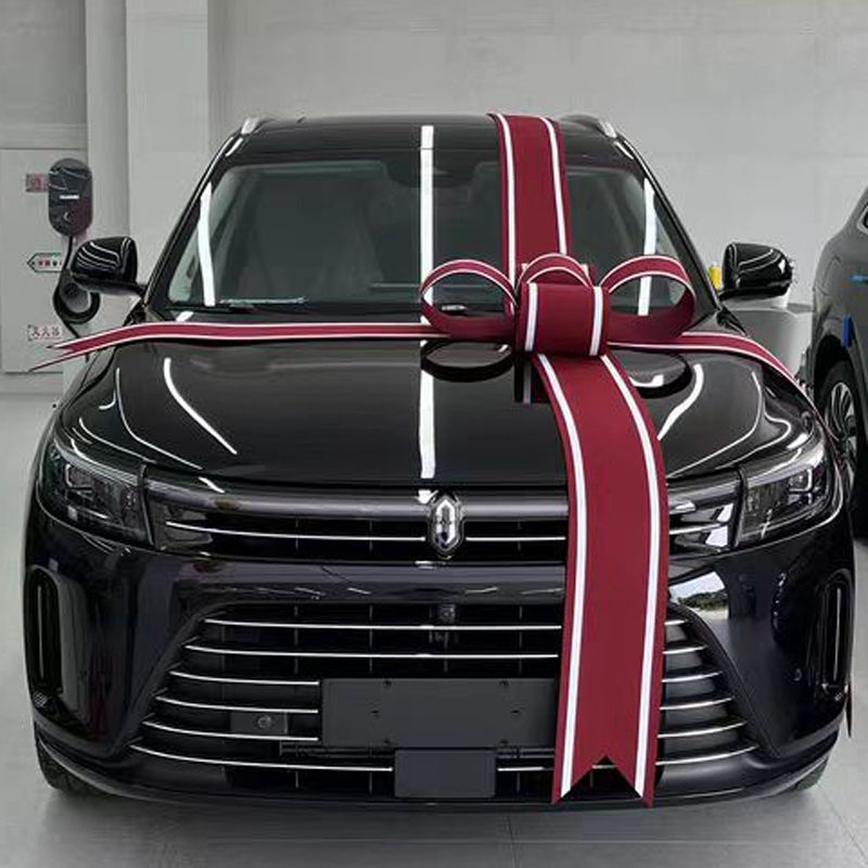 Big Car Ribbon Big Car Bow Big Red Car Ribbon Exhibition Hall Car ...