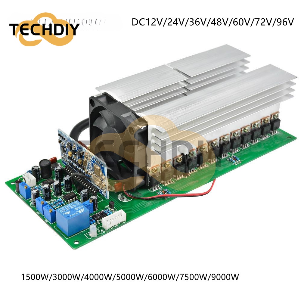 3000W Pure Sine Wave Power Frequency Inverter Board 24V 36V 48V 4000W ...