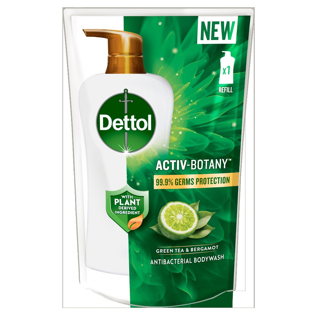 Dettol Activ Botany Shower Gel Antibacterial Body Wash Refill Pouch
