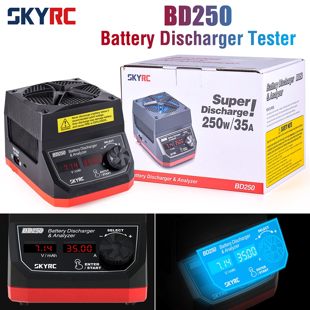 SKYRC BD250 Battery Dischargers & Analysers Battery Discharger Tester ...