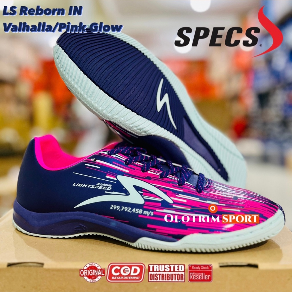 Futsal Shoes Specs Lightspeed Reborn IN Valhalla/Pink Glow/ Frosty Day ...