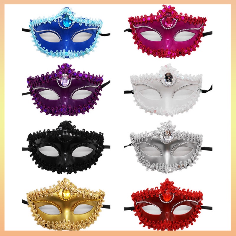 European And American Half Face Mask Party Prom Mask | Shopee Malaysia