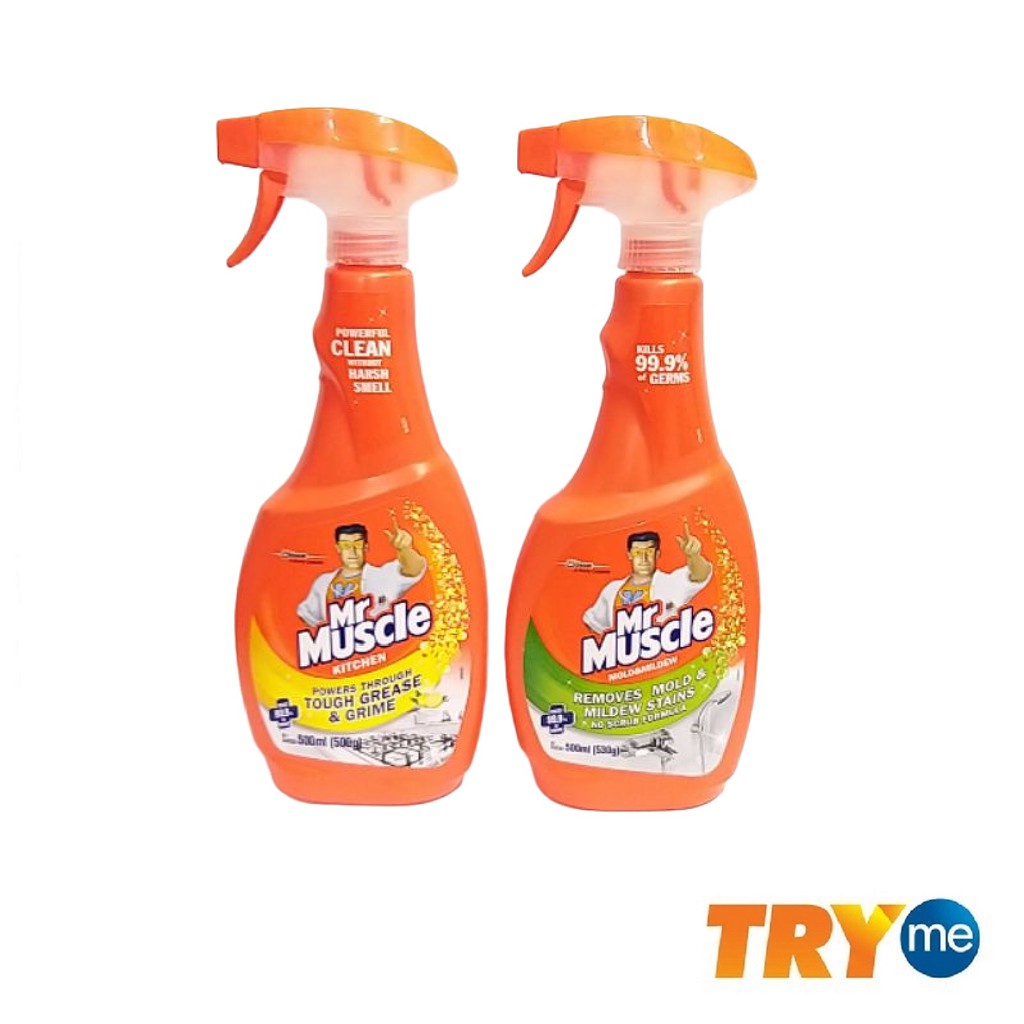 Mr Muscle Cleaner Liquid Bottle 500ml - 2 Variants | Shopee Malaysia