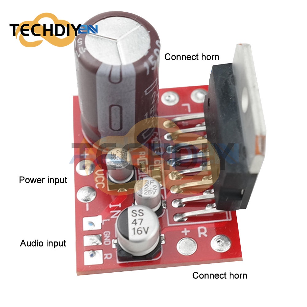 TDA7379 CD7379 Power Amplifier Board DC9V-17.5V 38W+38W Dual Channels Stereo Mini Audio ...