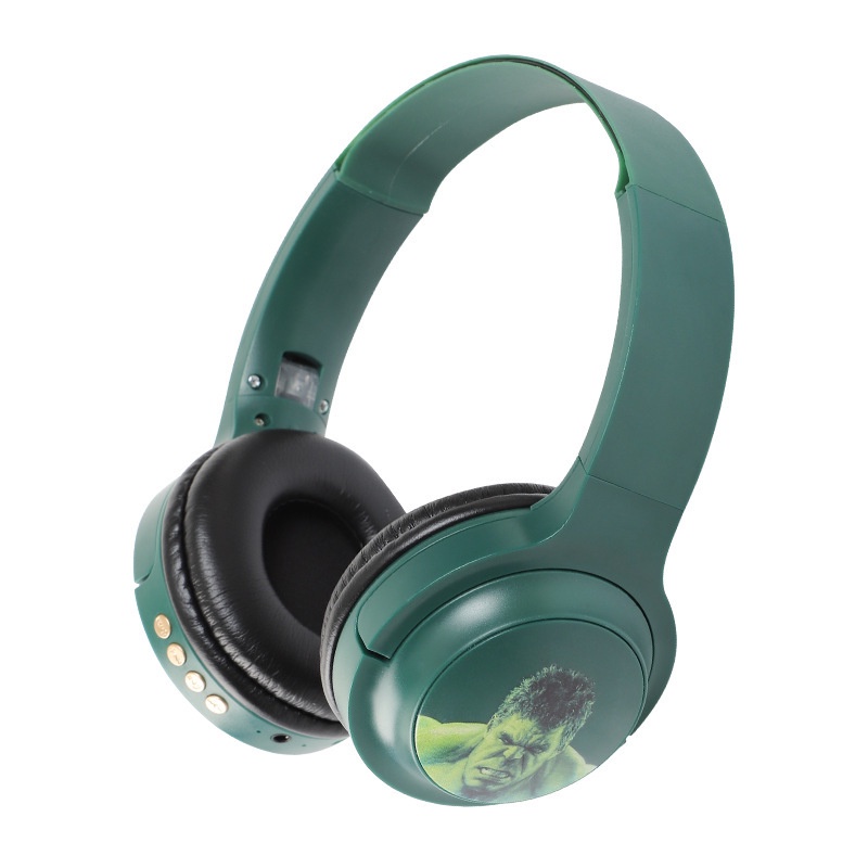 Marvel iron Man Bluetooth Headphones Over-Ear Wireless Stereo Earphones ...
