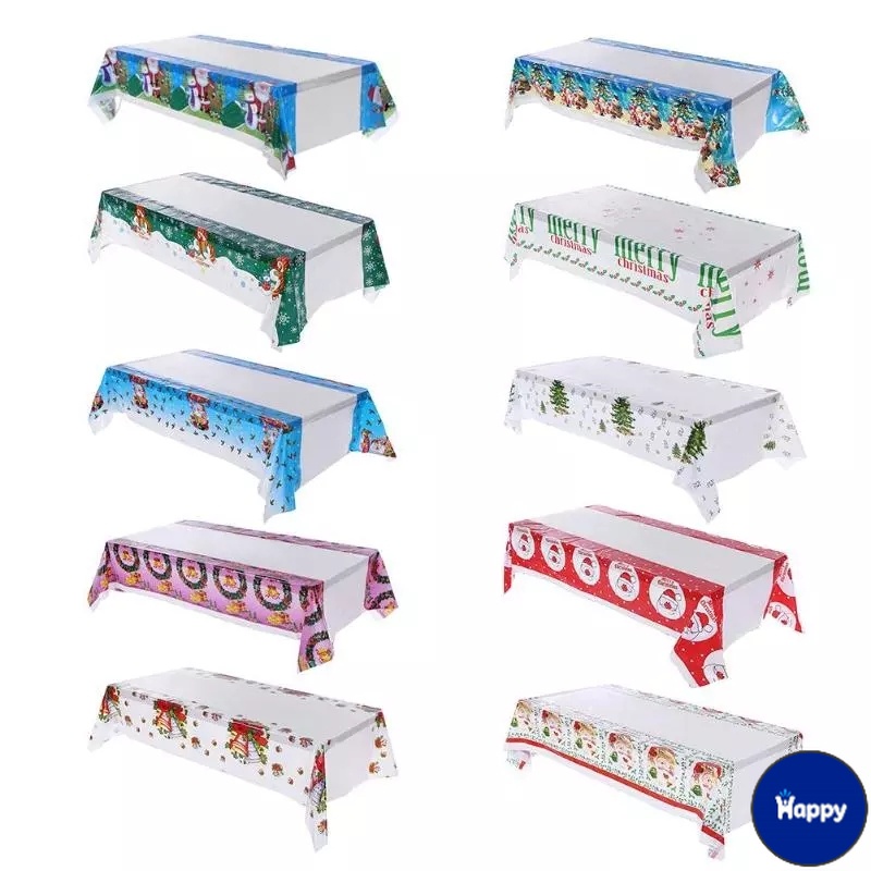 HS Christmas Tablecloth with Rectangular Decorations for Dining Table ...