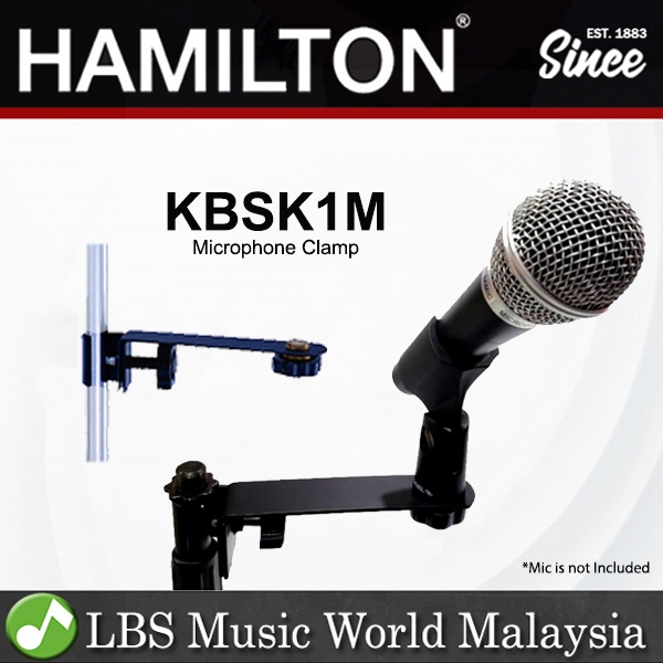 Hamilton KBSK1M Single Microphone Clamp for Mic Stand and Conductor ...