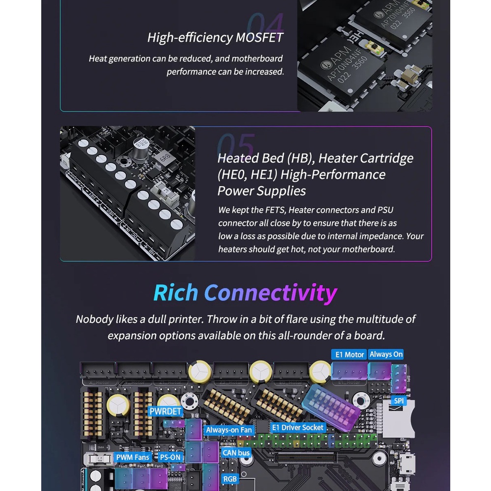 BIGTREETECH Manta E3EZ Mainboard Direct Connect for CB1 / Raspberry Pi ...