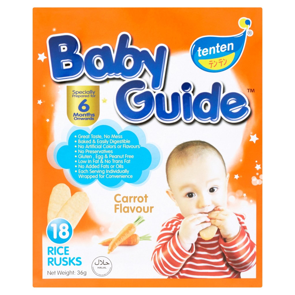 Tenten Baby Guide Rusk Rice Carrot (36g) | Shopee Malaysia