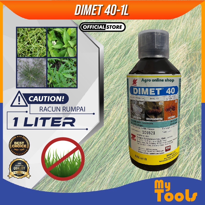 Mytools 1 Liter Dimet 40 Dimethoate 38% Insecticide Racun Serangga ...