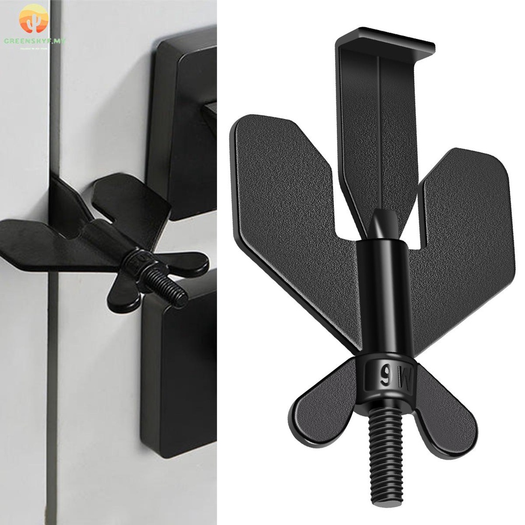 Portable Door Lock Stainless Steel Privacy Extra Security Lock Anti ...