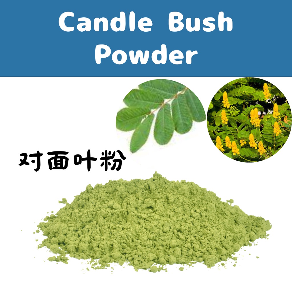 Candle bush powder Herbal powder Serbuk Daun Gelenggang 50g | Shopee ...