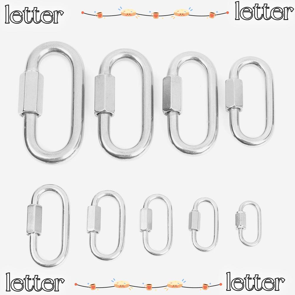 LETTER 9 Sizes Climbing Gear Carabiner Stainless Steel Carabiners ...